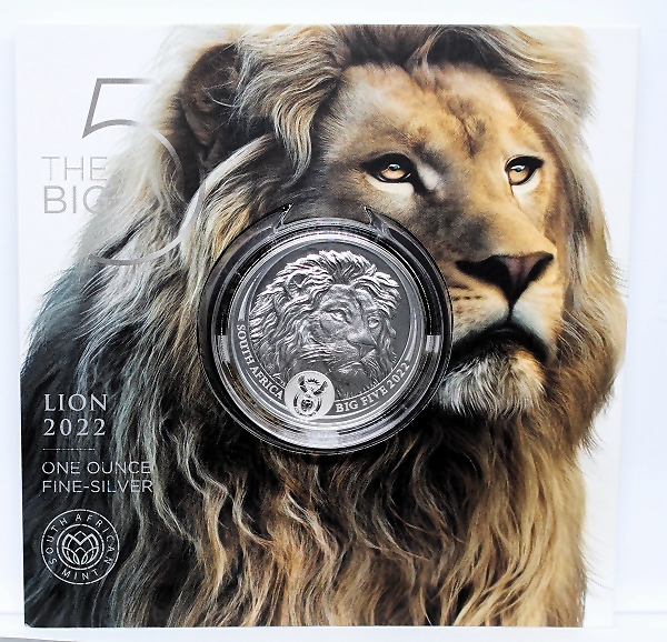 2022 Silver 1oz Brilliant Uncirculated Big Five Lion Coin Series II