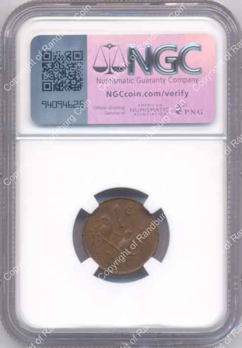 One Cent - *#* 1965 SA One Cent English NGC Slabbed AU 58 BN - LOW ...