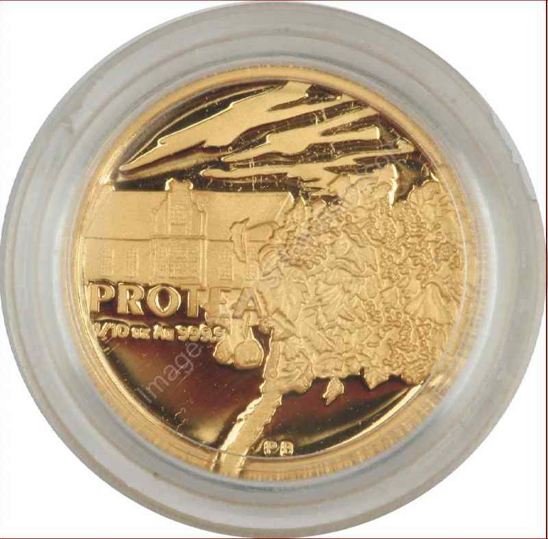 Gold Proof Protea 1/10oz - Wine Industry - Mintage 444