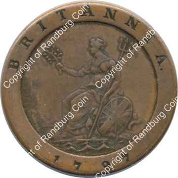 South Africa 1797 copper Jan van Riebeeck Britannia replica