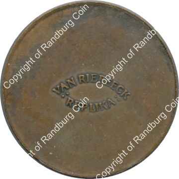 South Africa 1797 copper Jan van Riebeeck Britannia replica