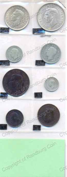 Other Union of South Africa Coins - *#* 1943 SA Union Coins Set in a ...