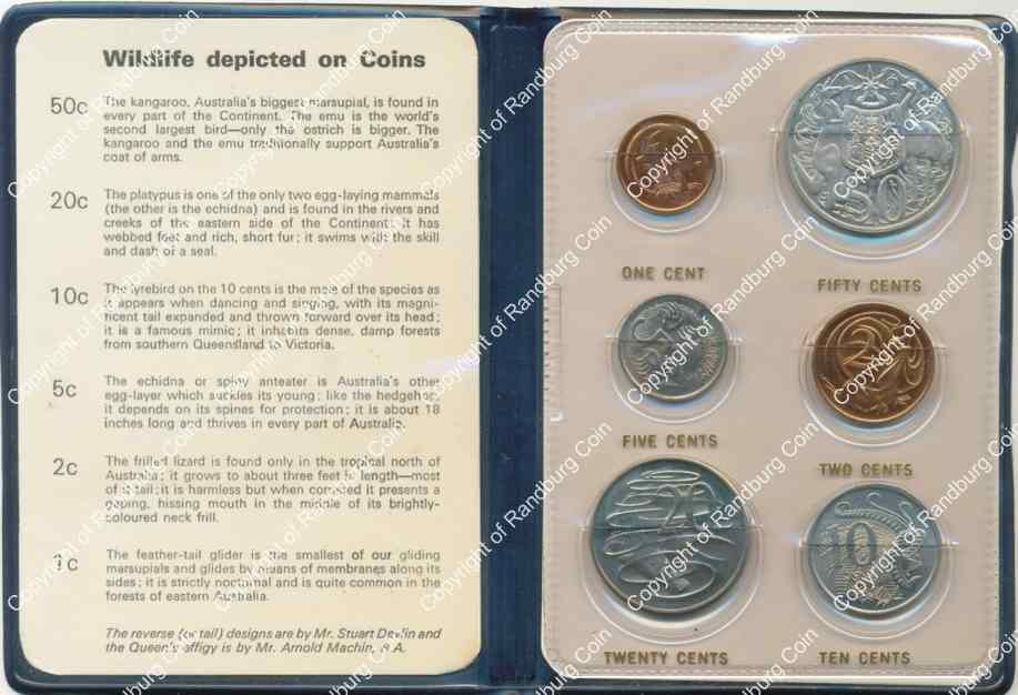 Australia - 1966 Decimal Coins Mint Pack