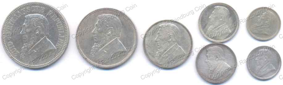Five Shillings - *#* 1892 ZAR SILVER COINS - Judge grade yourself-see ...
