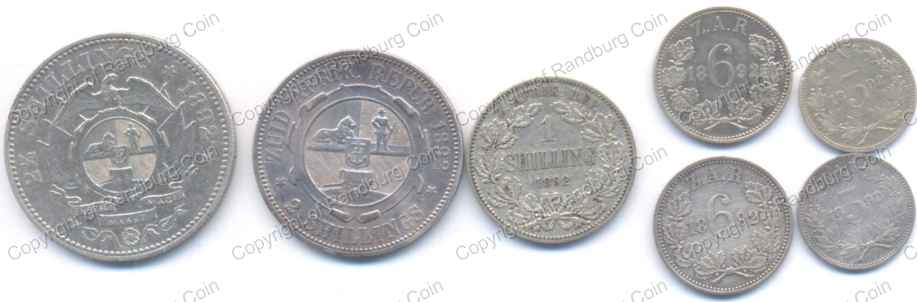 Five Shillings - *#* 1892 ZAR SILVER COINS - Judge grade yourself-see ...